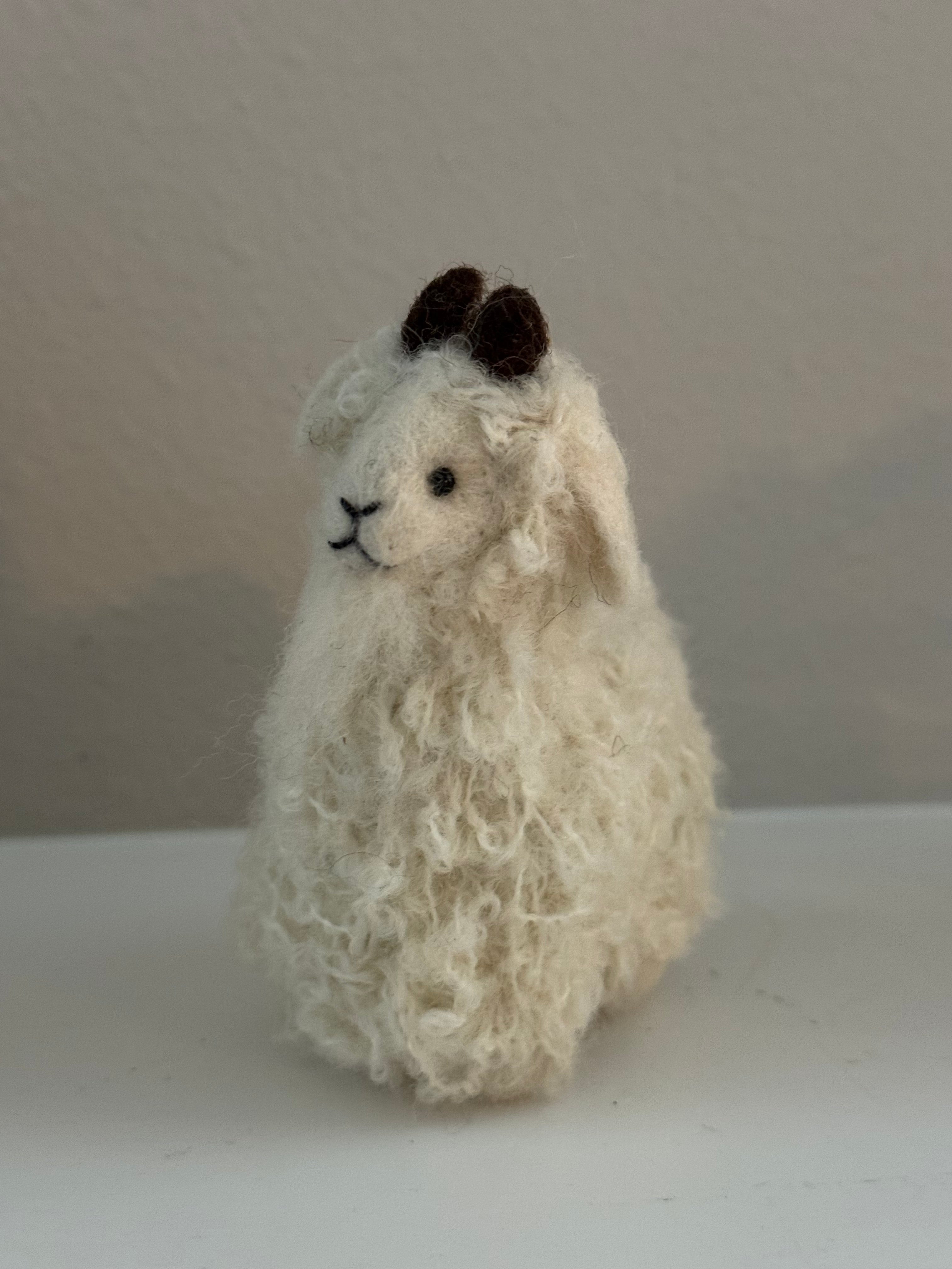 Wool-Felted Angora Goat — Handmade & Adorable – Enchanted Farms Boutique